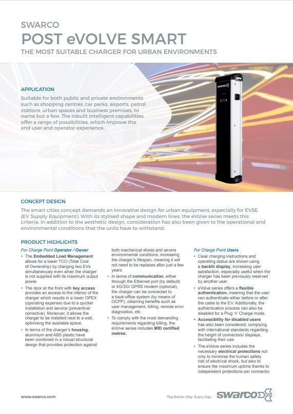 eVOLVE POST | SWARCO